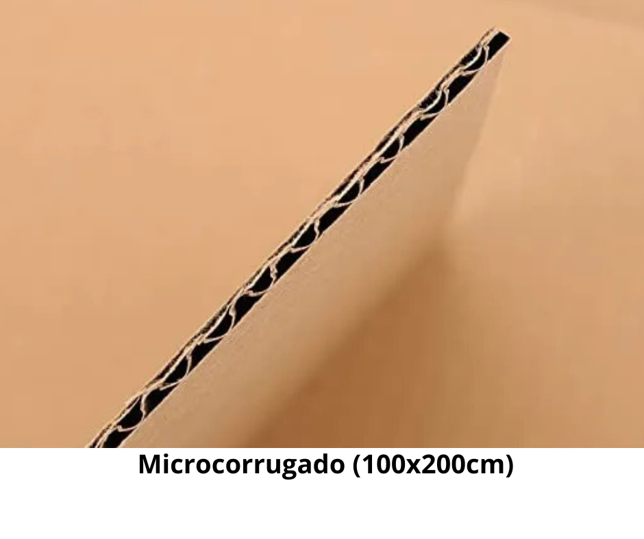 PLANCHAS DE CARTON MICROCORRUGADO NACIONAL (200 X 100 CM)