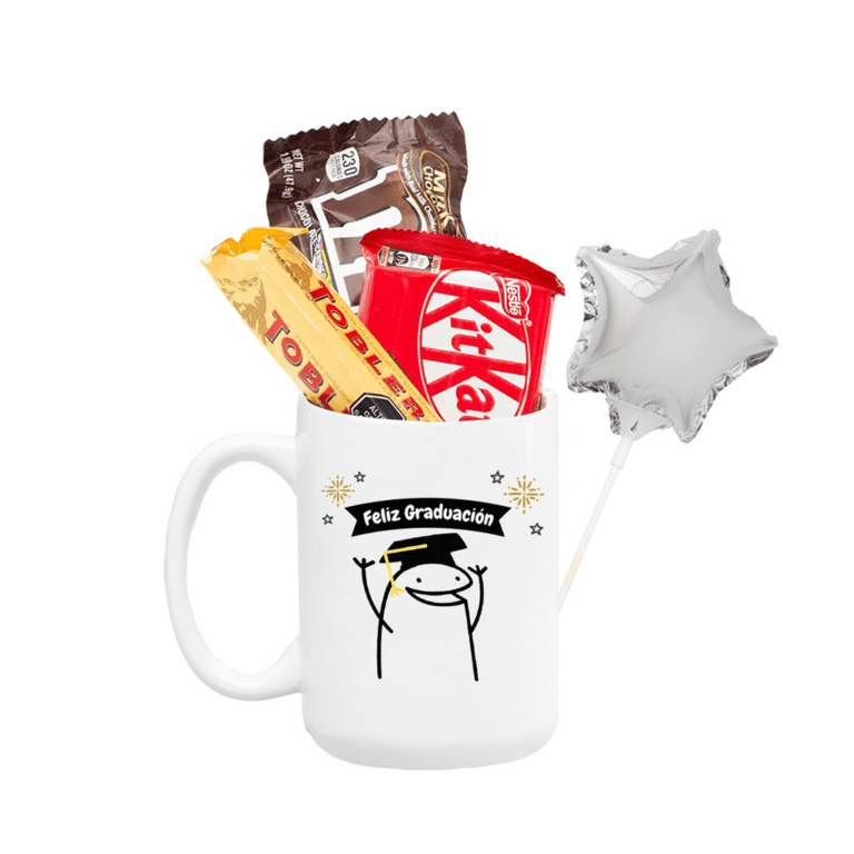 Taza Meme Graduación con Chocolates