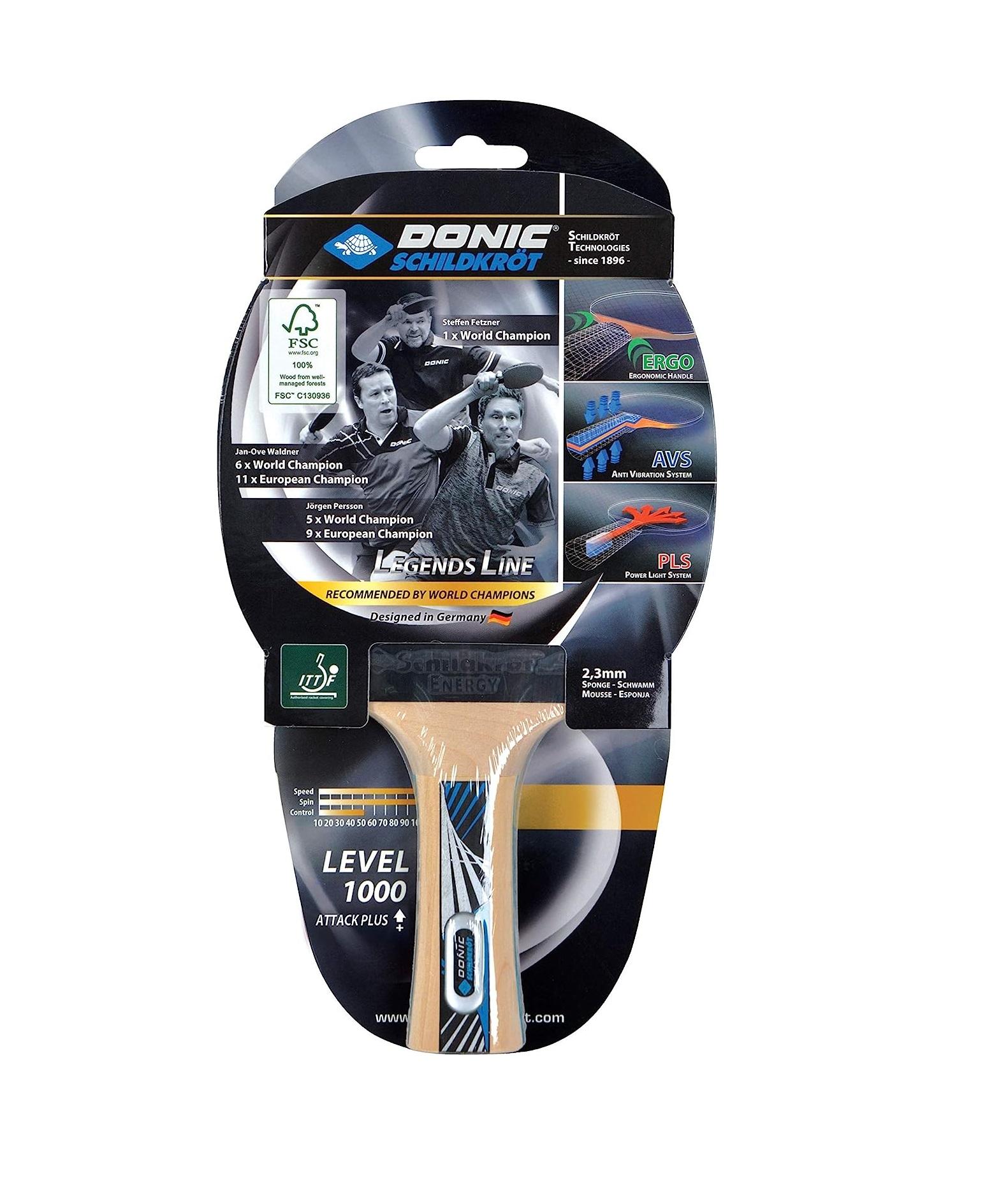 PALETA P/PING PONG DONIC #754427 LEGENDS 1000 FSC